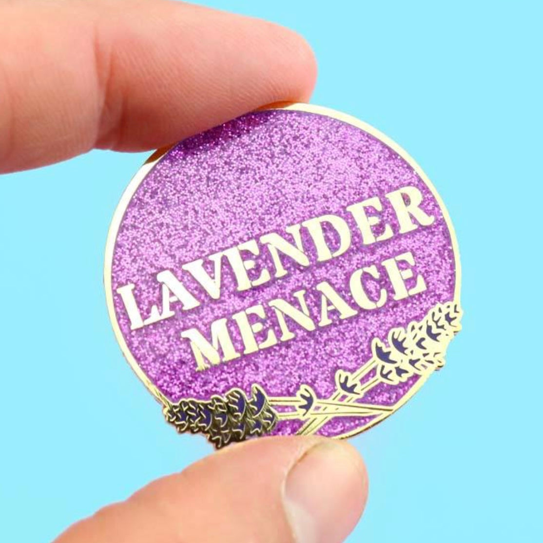 Jubly-Umph Lapel Pin Lavender Menace – Willunga Gallery