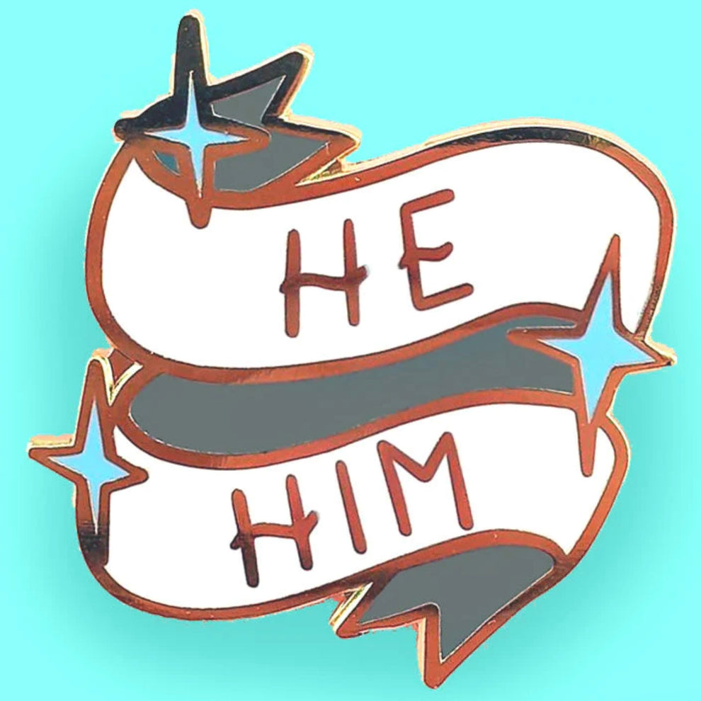 Jubly-Umph Lapel Pin He/Him – Willunga Gallery