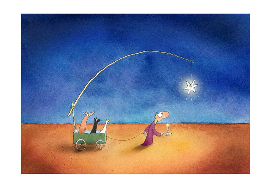 Michael Leunig Print - Star – Willunga Gallery
